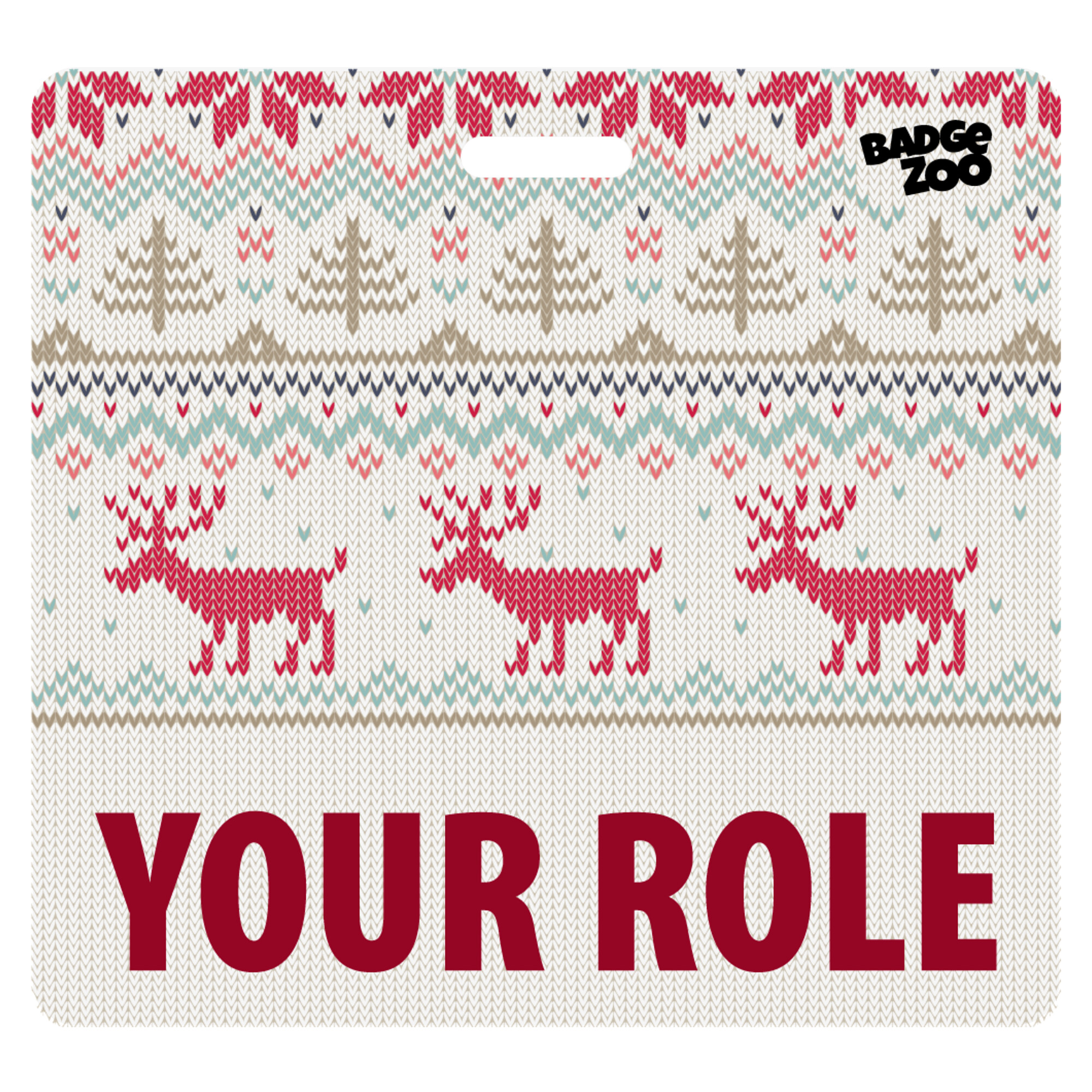 Customizable Christmas Badge Buddy - BadgeZoo