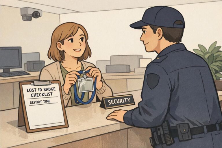 Lost ID Badge Protocol: Report, Deactivate, Replace